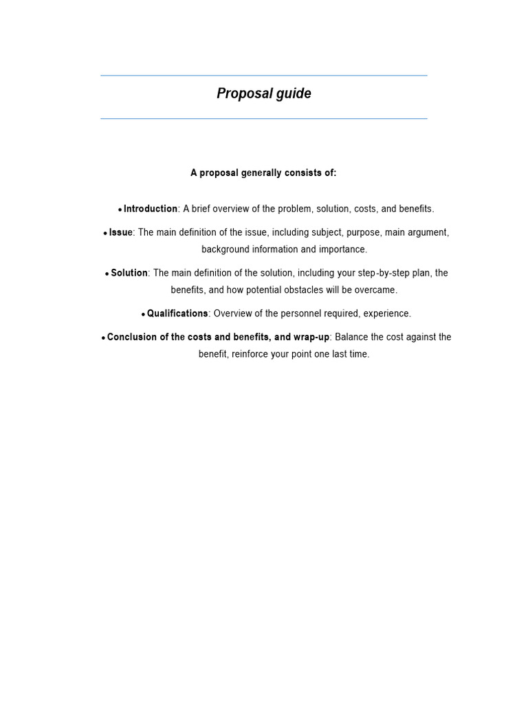 Proposal Guide | PDF | Persuasion | Linguistic Morphology