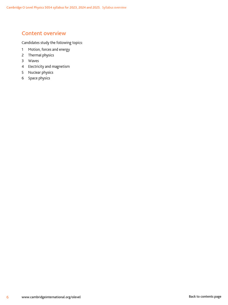 2023 2025 Syllabus | PDF | Force | Gases