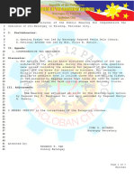 State of Barangay Address: Hon. Manny Guarin | PDF | Business | Social ...