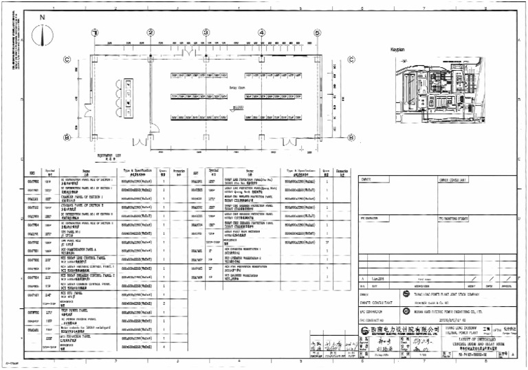 50-F416S-D0602-02 (A) Layout of Switchyard Control Room and Relay Room ...