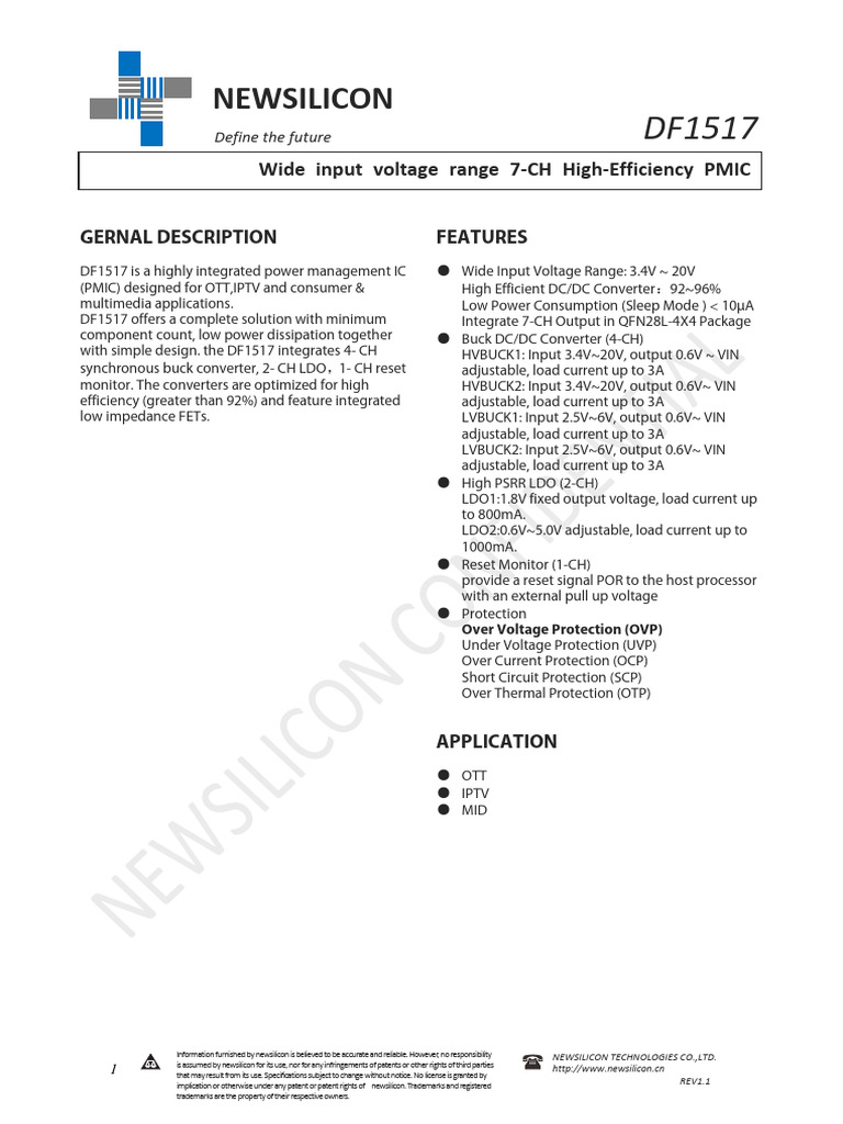 DF1517 V1.1 | PDF | Manufactured Goods | Power (Physics)