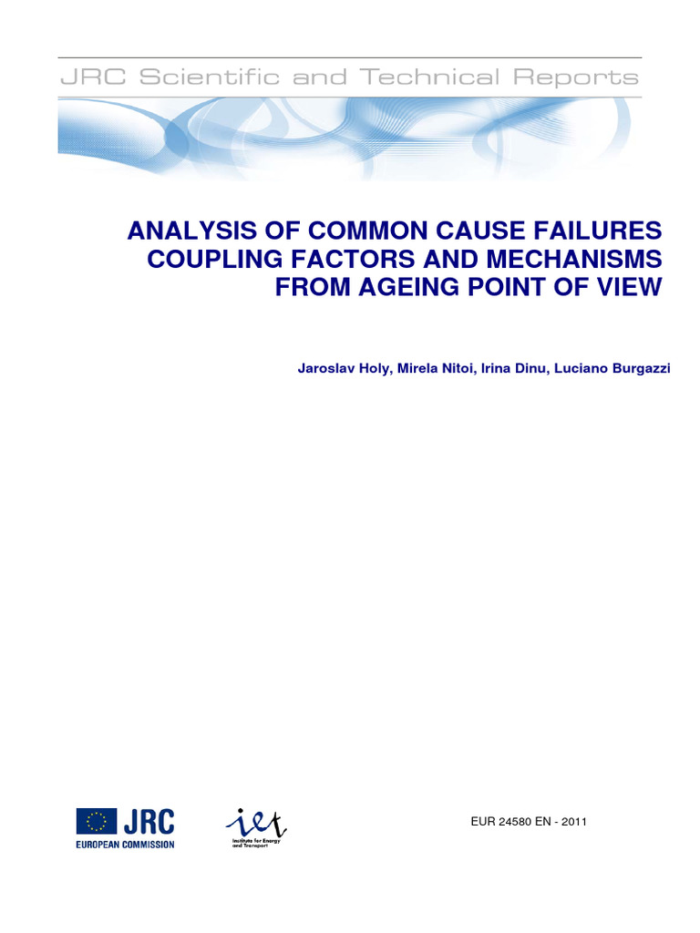 Analysis of Common Cause Failure | PDF
