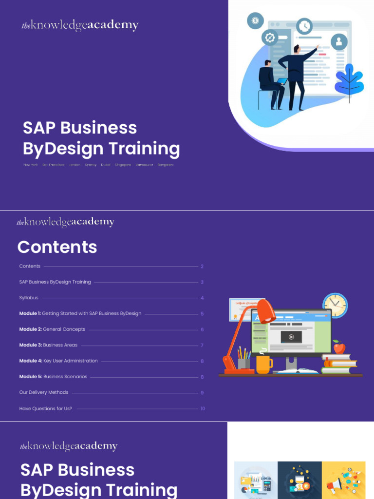 Sap Business Bydesign Training Overview Pdf Business Enterprise