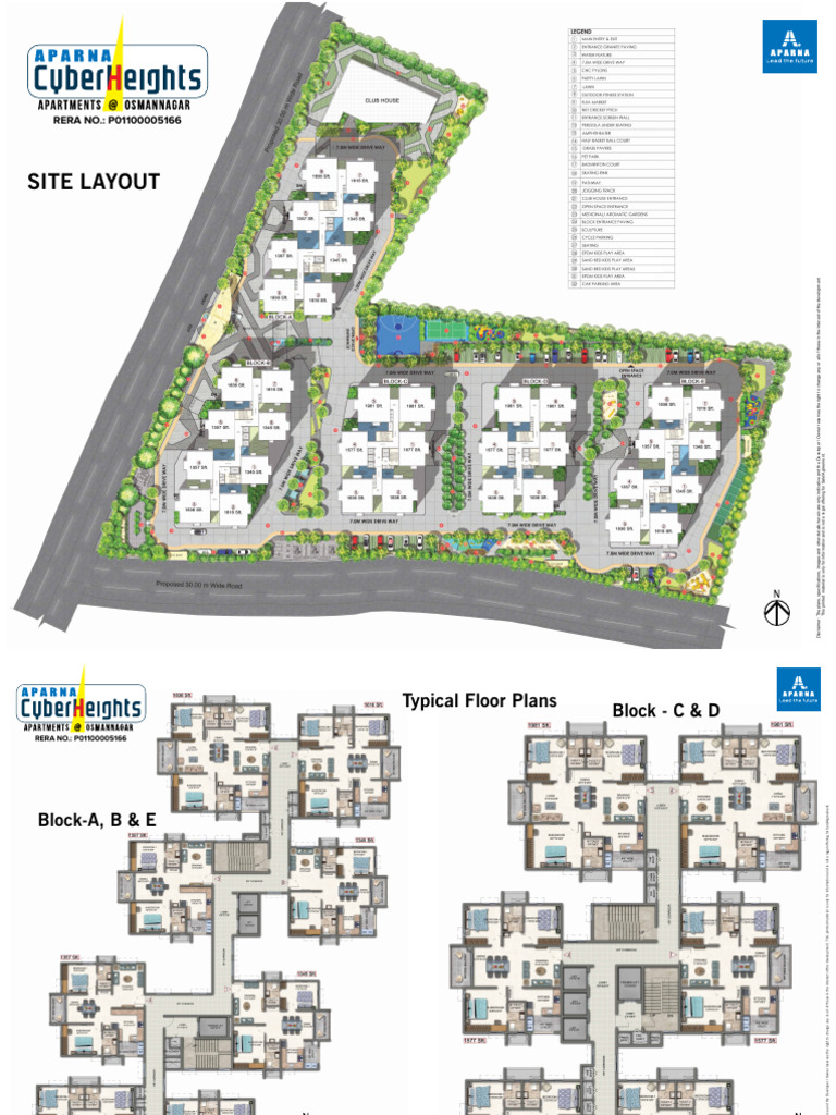 Aparna Cyber Heights Floor Plans | PDF | Floors | Buildings And Structures
