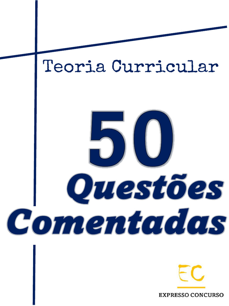 Teoria Curricular: Exercícios Comentados e Sem Comentário | PDF