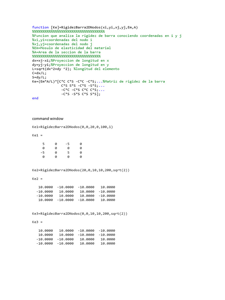 Matlab Pdf Matriz Matemáticas Objetos Matemáticos 