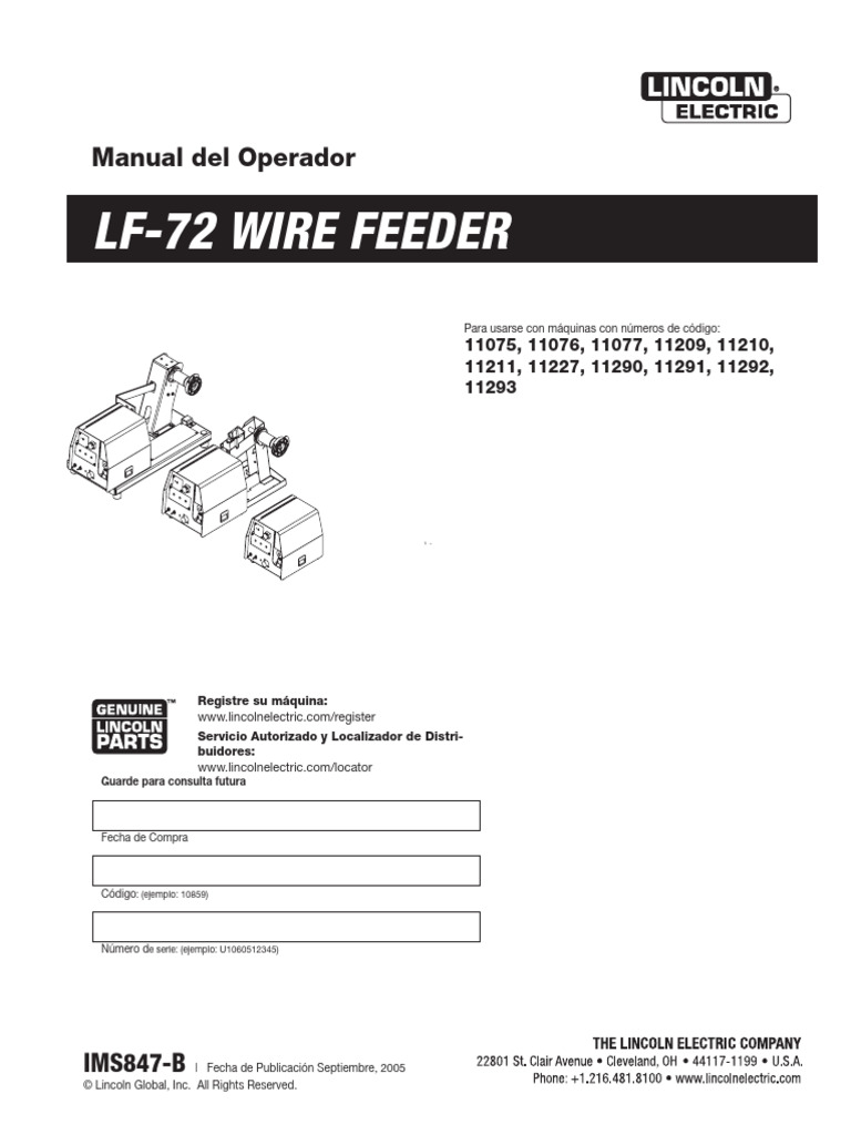 Manual do Alimentador LF-72 | PDF