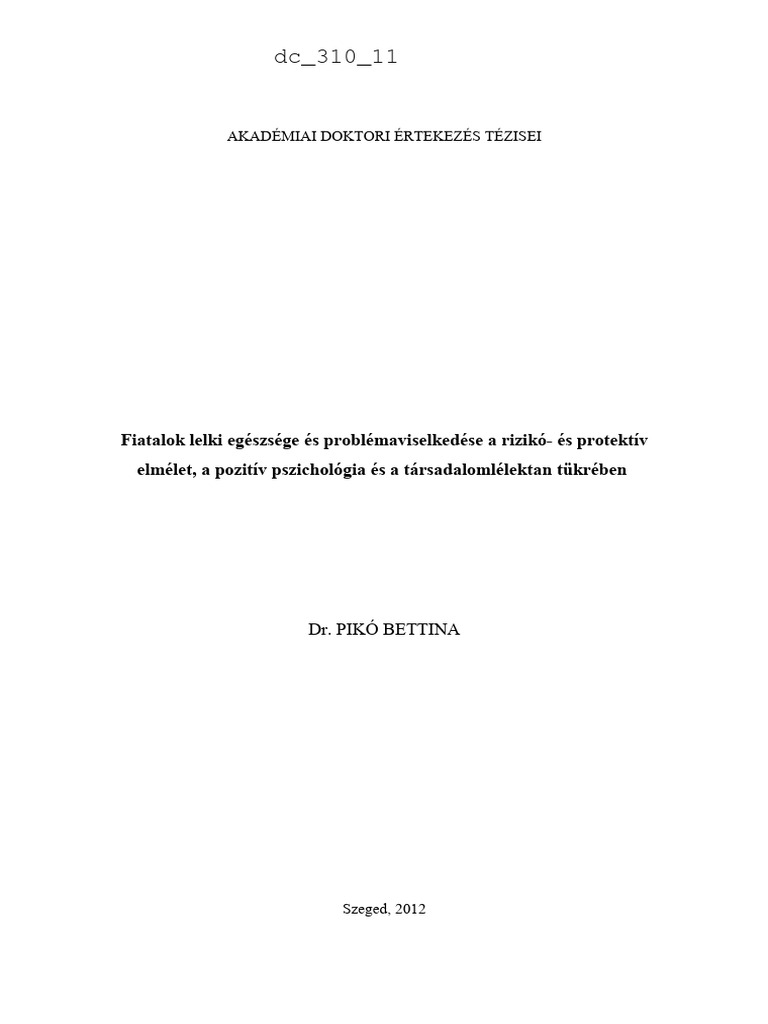 Pikó Bettina | PDF