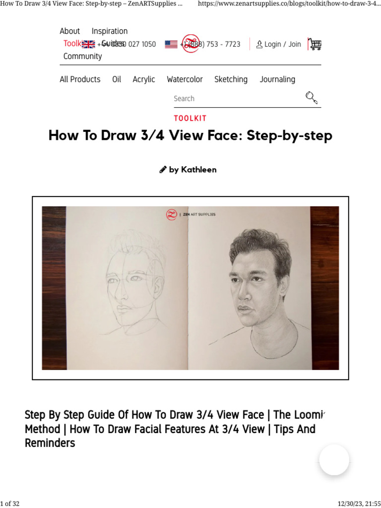 4 View Face - Step-By-step - ZenARTSupplies - Inspiring The Artist in ...