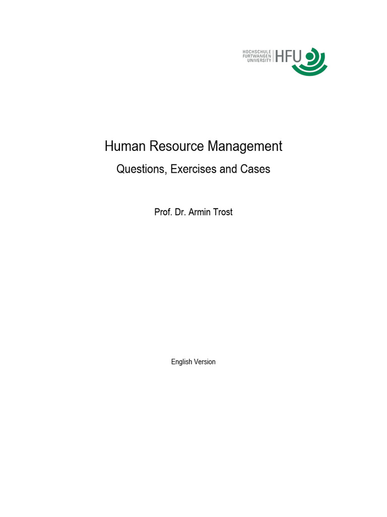 HRM Questions Exercises | PDF