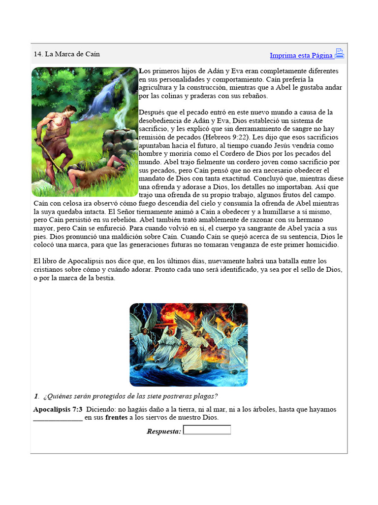 14.la Marca de Cain | PDF | Biblia | Santo