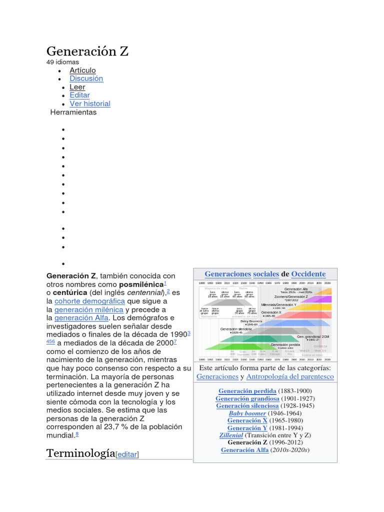 Generación Z: Definición y características | PDF | Millennials
