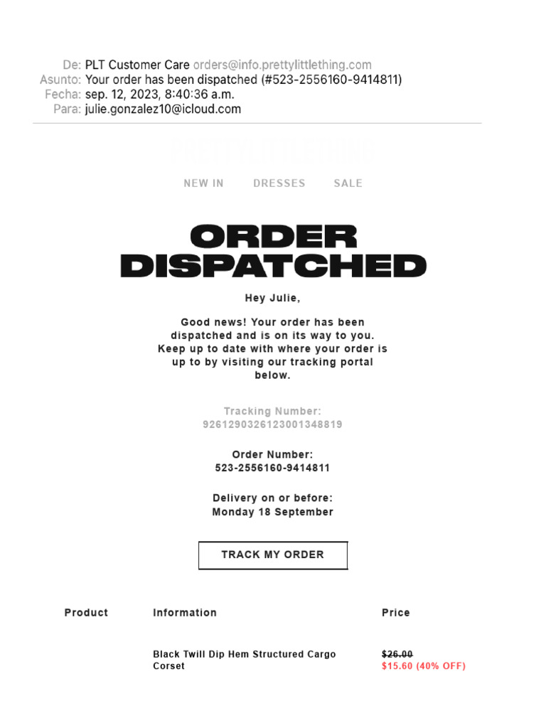 Your Order Has Been Dispatched (#523-2556160-9414811) | PDF | Clothing ...