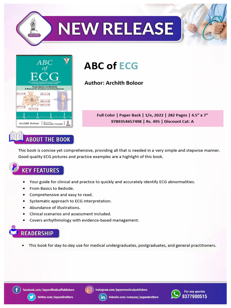 Archith Boloor - ABC of ECG | PDF