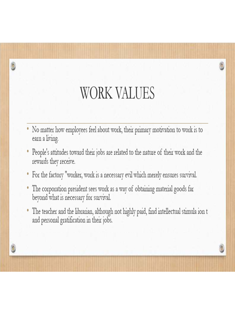 Cross Cultural Understanding 13 Work Values | PDF | American Dream | Motivation