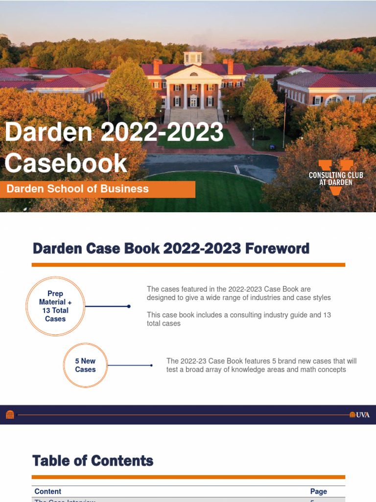 Darden Case Book 202223 | PDF