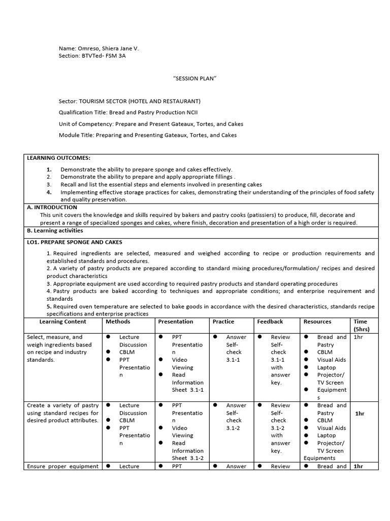 BPP Session Plan | PDF