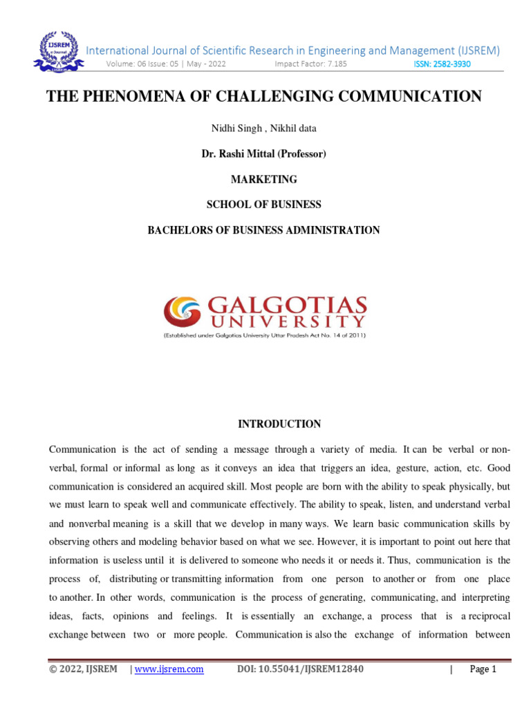 Mittal | PDF | Communication | Data