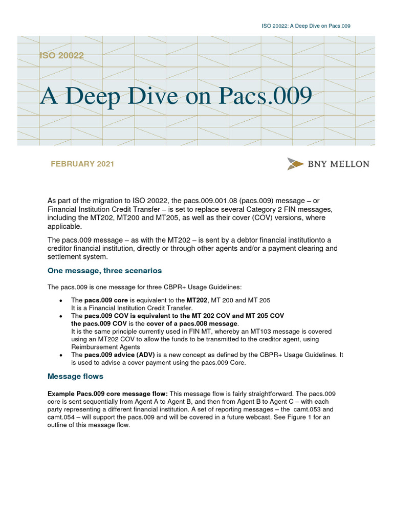 Pacs.009 FV IB | PDF | Financial Services | Private Law