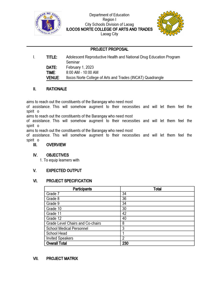 Project Proposal-Arh Nedp | PDF