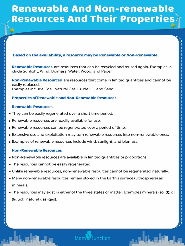 Renewable Resource Worksheet I | PDF