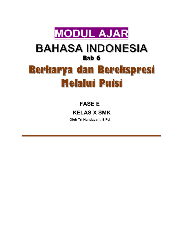 Modul Ajar B.indo | PDF