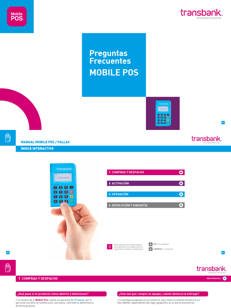 Mobile Pos Manual | PDF | Contraseña | Ios