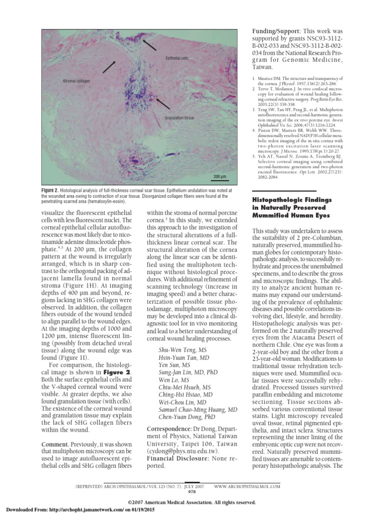 HOLZ Et Al., 2012. Histopathologic Findings in Naturally Preserved ...
