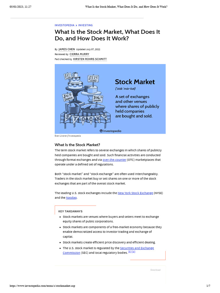 What Is The Stock Market, What Does It Do, and How Does It Work | PDF ...