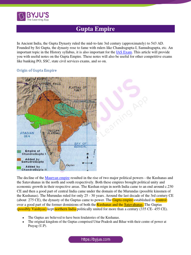 Gupta Empire | PDF | Ancient India