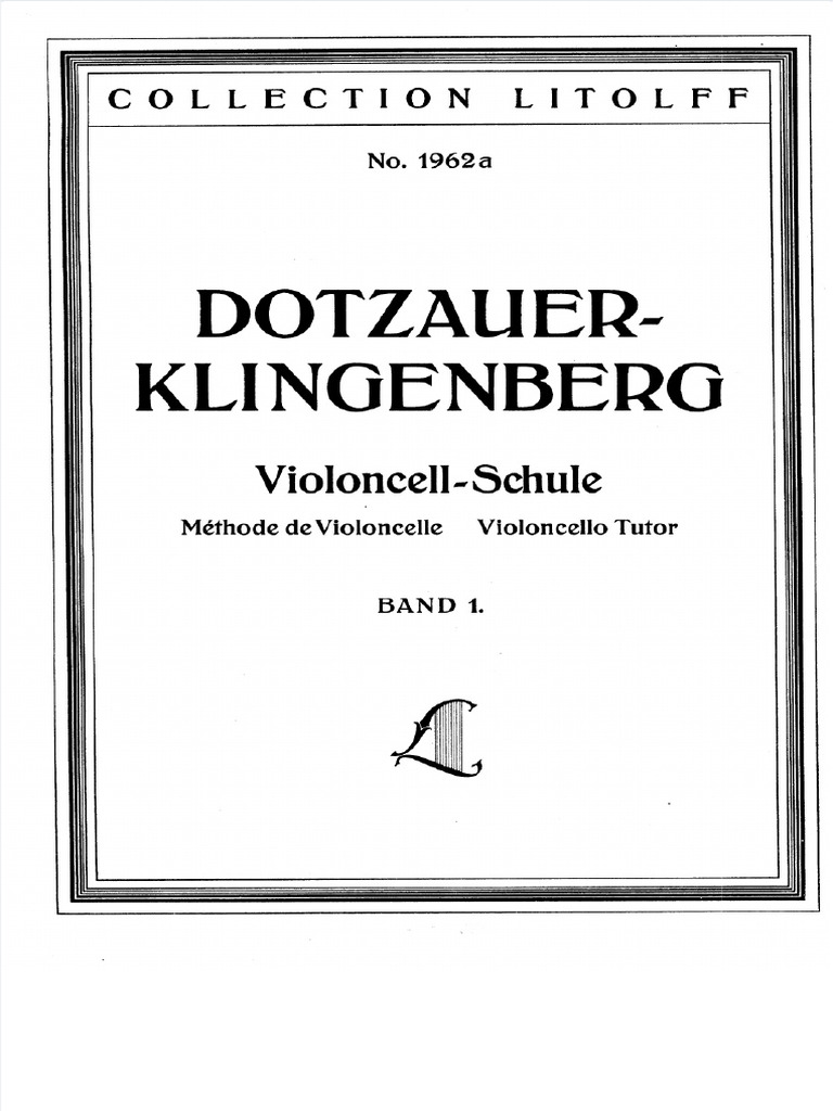 Dotzauer Violoncello | PDF