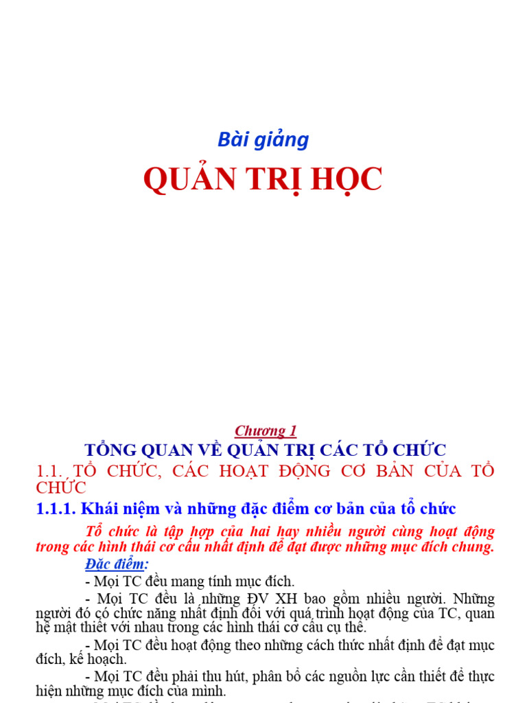 Bai Giang QTH 1 | PDF