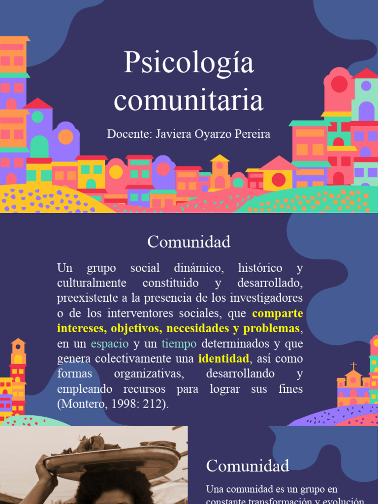 Psicología Comunitaria: Conceptos Clave | PDF | Sicología | Trabajo Social
