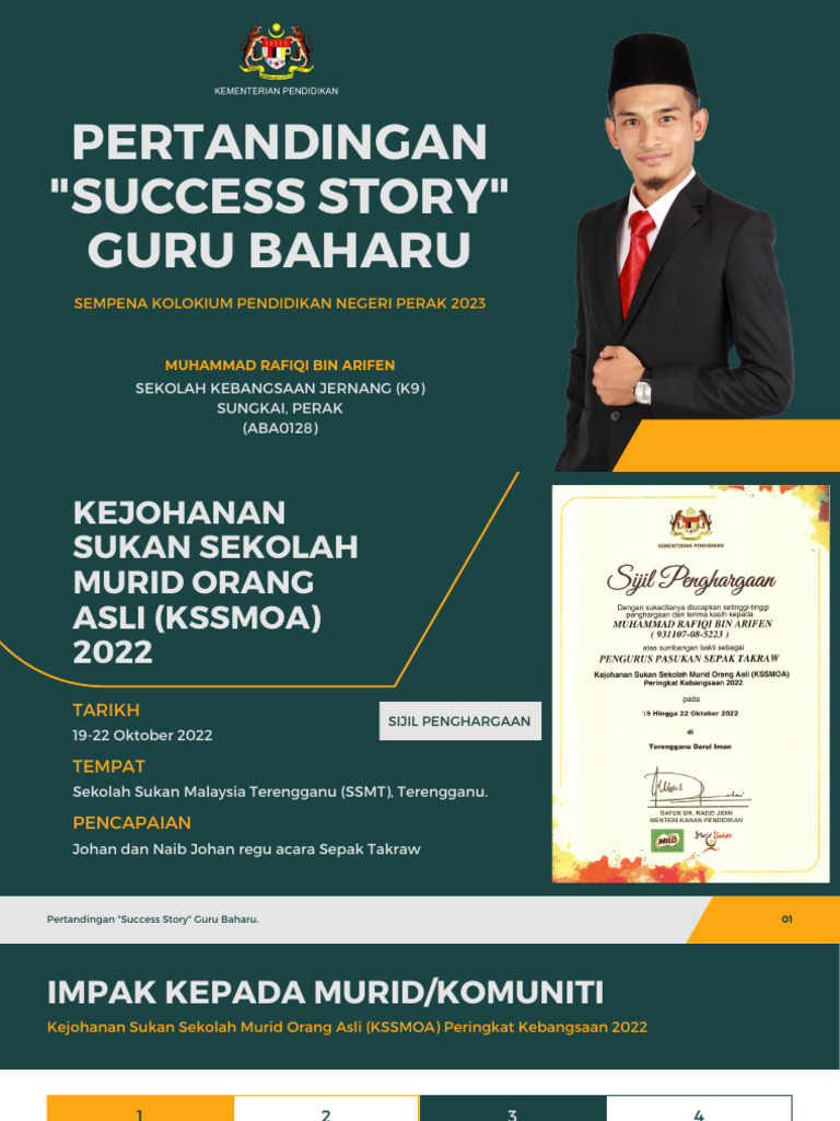 Sucess Story Muhammad Rafiqi Bin Arifen | PDF