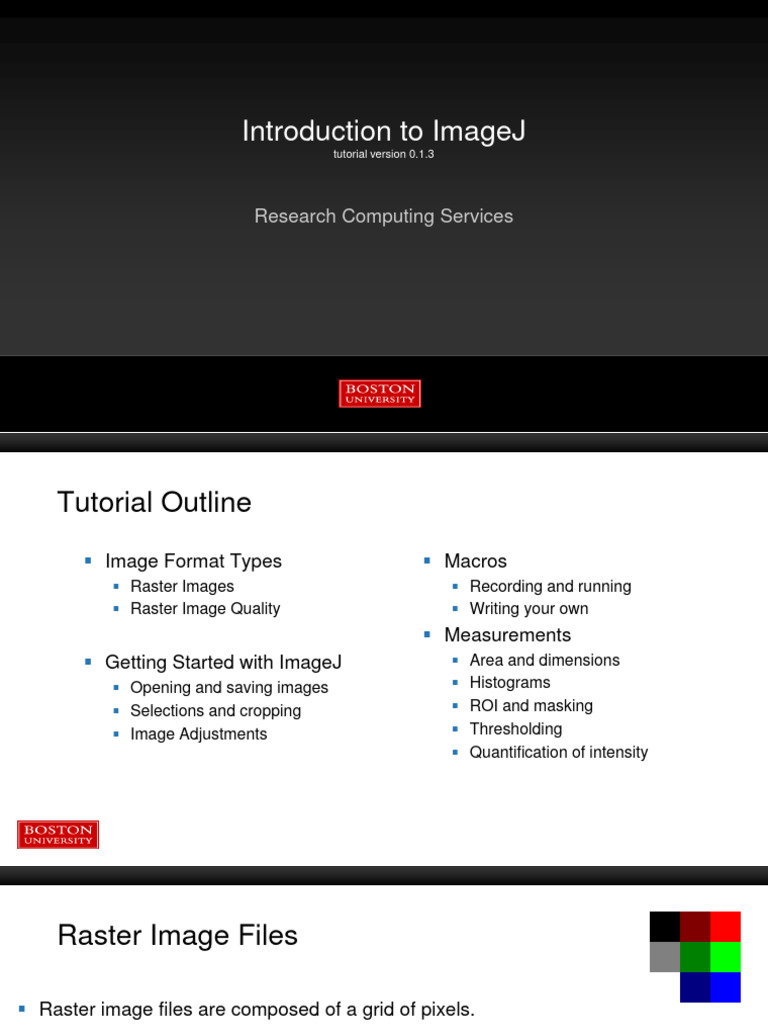 Introduction To ImageJ | PDF