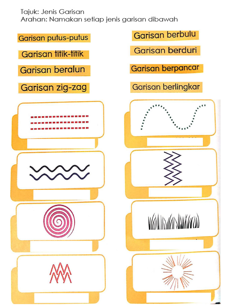 RBT Tahun 4 - Jenis Garisan | PDF
