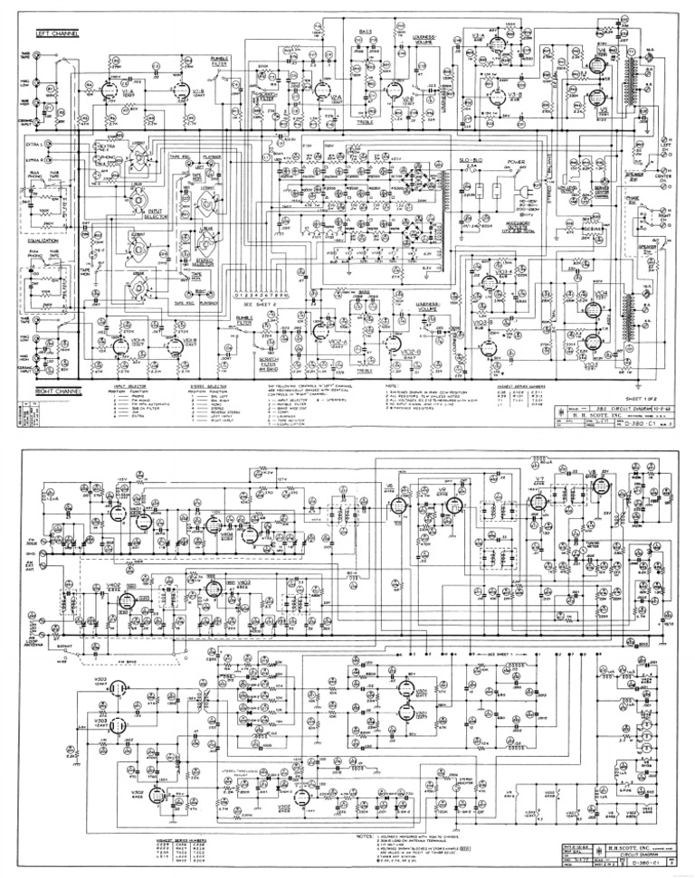 Hfe HH Scott 380 c1 Schematic | PDF