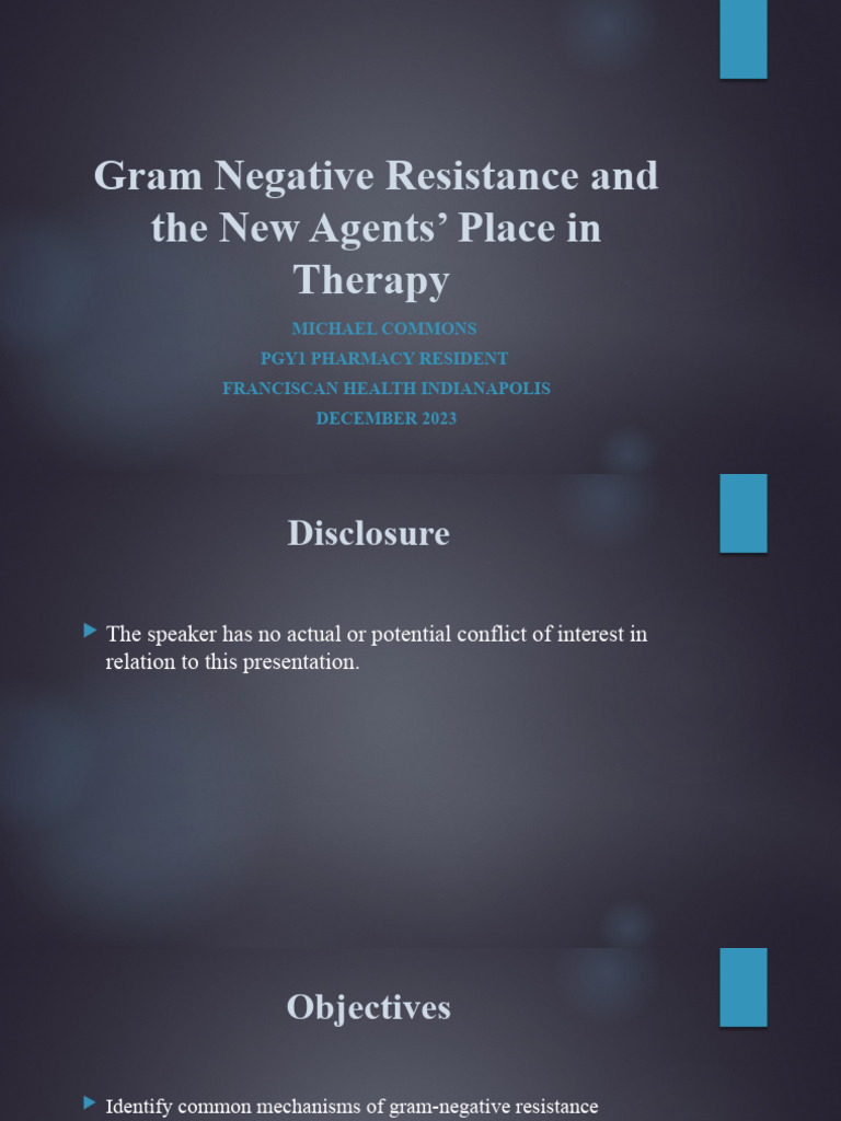 IDSA Guidelines for Gram-Negative Resistance | PDF | Beta Lactamase ...