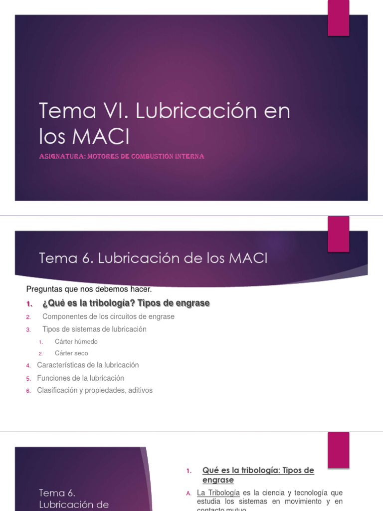 Tema 6. PDF Clase | PDF | Lubricante | Bomba