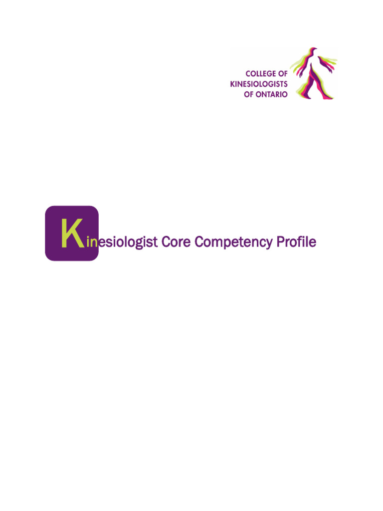 Kinesiologist-Core-Competency-Profile-1 | PDF | Physical Therapy | Medicine