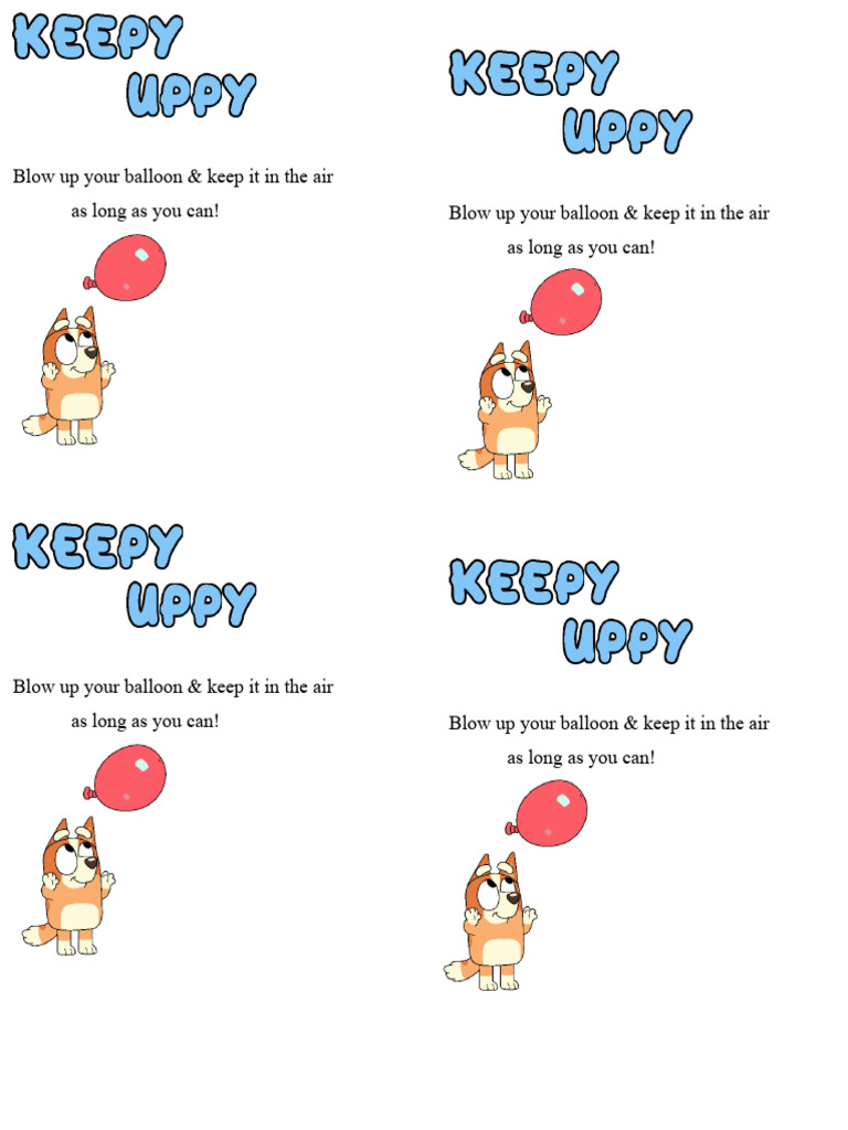 Keepy Uppy Print 8 | PDF