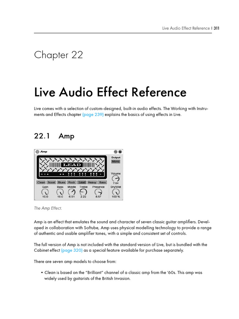 Audio Effe Ableton Live | Download Free PDF | Equalization (Audio) | Microphone