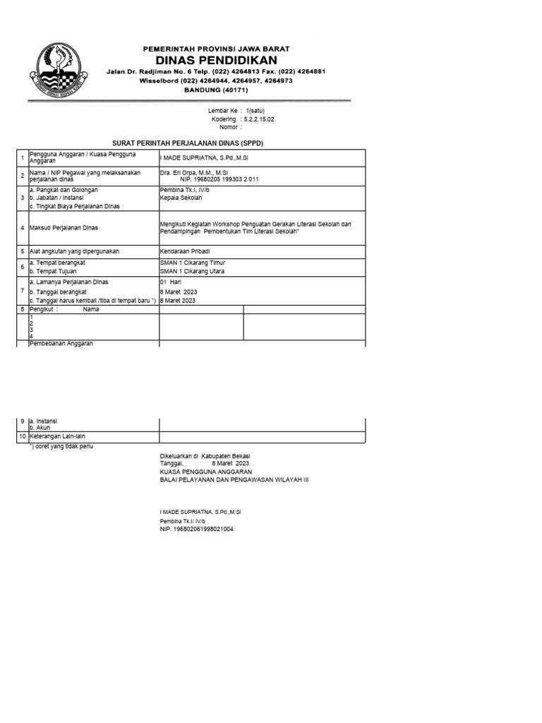 SPPD Terbaru 2023 | PDF