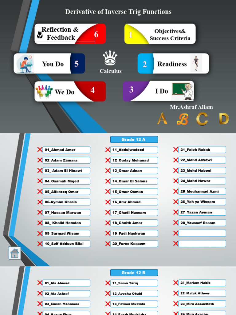 Deriv of Inv Trig FN | PDF