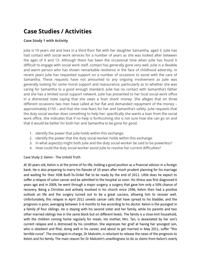 Case Study | Download Free PDF | Terminal Illness | Patient Case Study | Download Free PDF | Terminal Illness | Patient