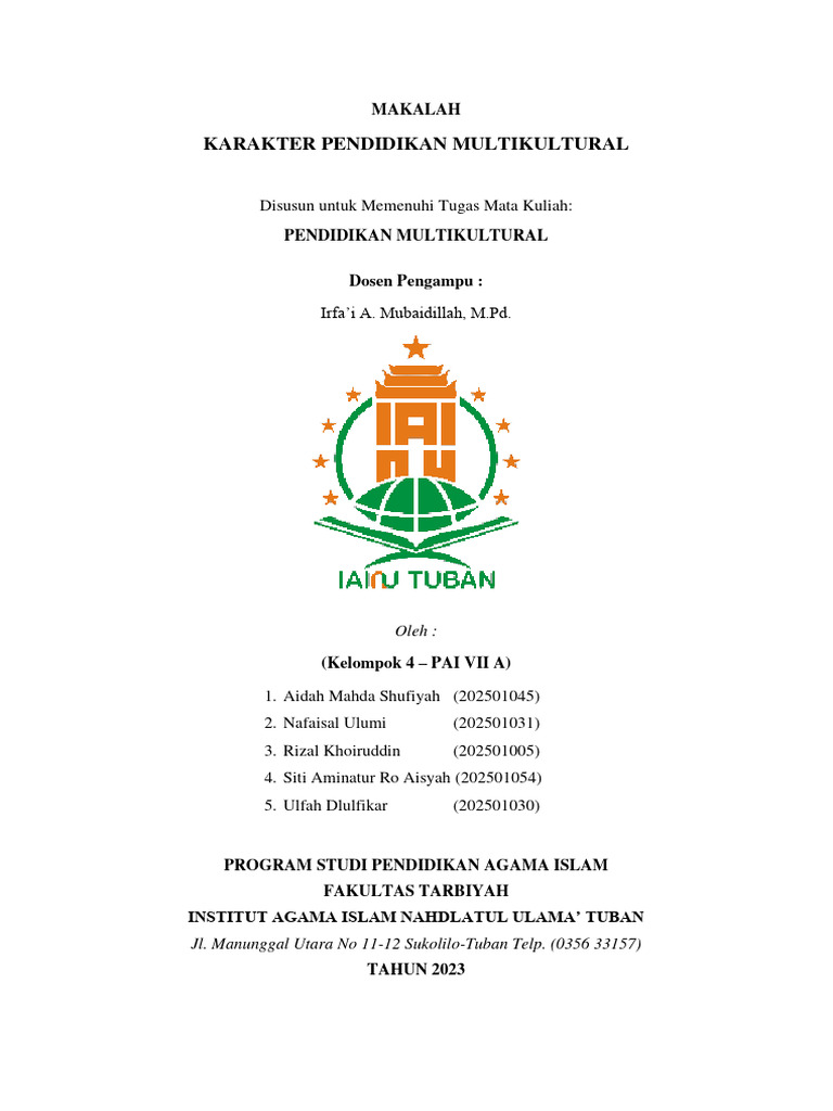 Kel. 4 - Karakteristik Pend. Multikultural | PDF