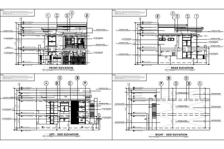 Two Storey Residential Elevation | PDF | Wall | Porch