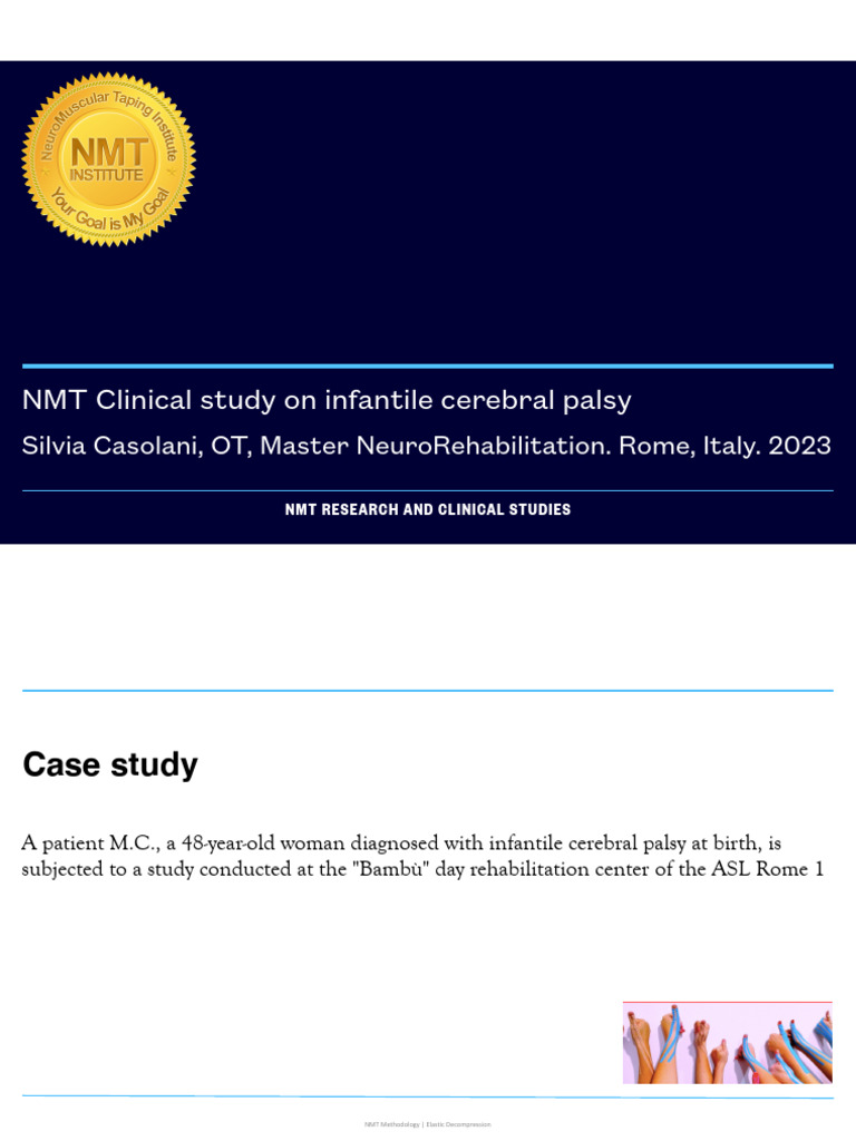NMT Clinical Study On Infantile Cerebral Palsy 2023 | PDF | Cerebral Palsy | Diseases And Disorders
