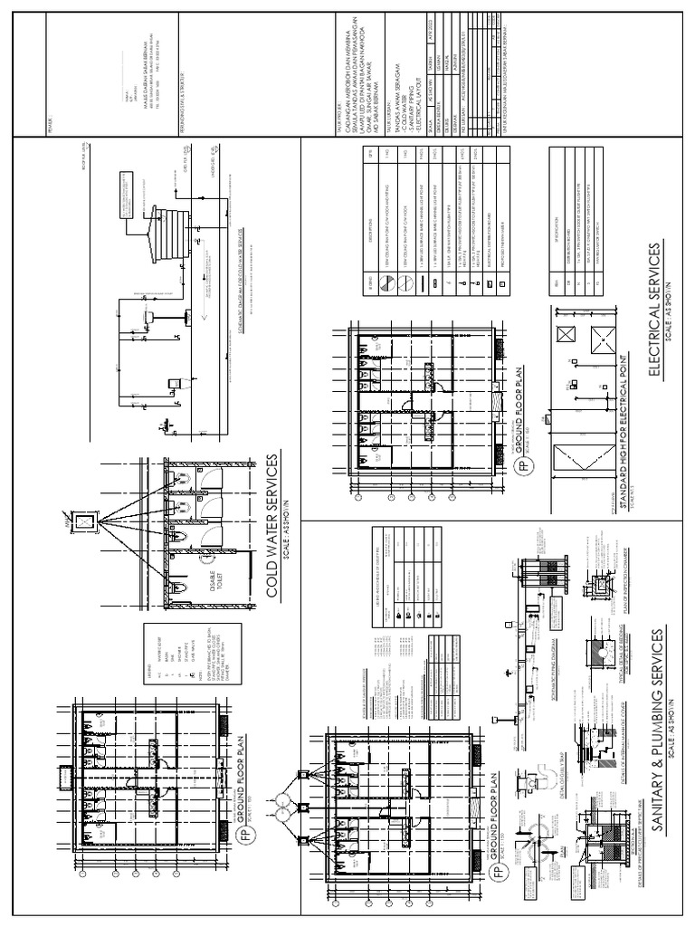 Sanitary Plumbing Layout Plan | PDF | Home Appliance | Tools
