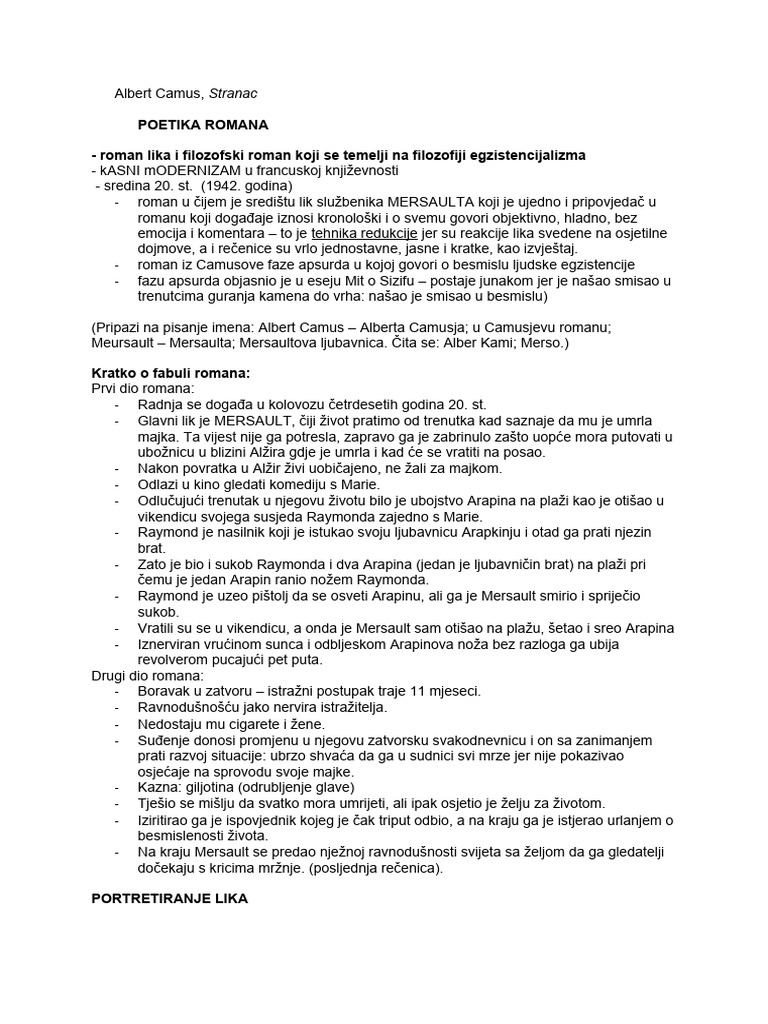 Camus, Stranac | PDF